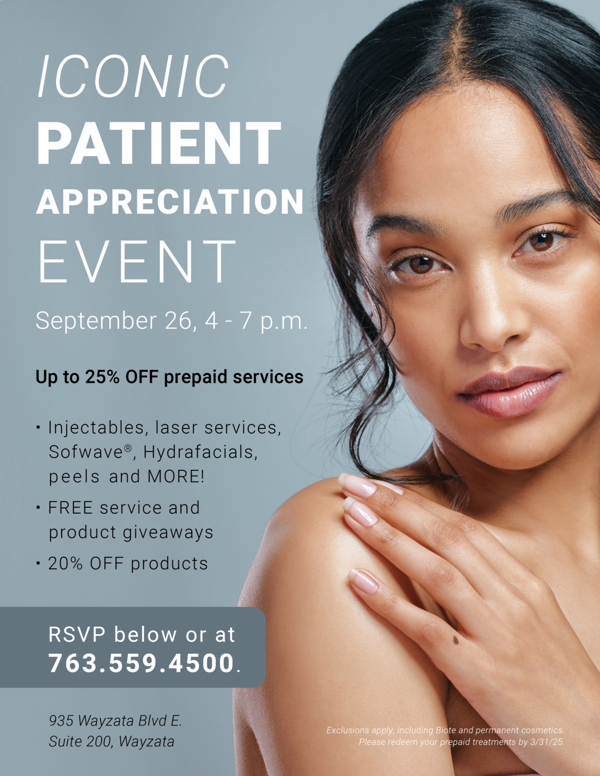 Join us for our ICONIC Patient Appreciation Event! - Omni Cosmetic